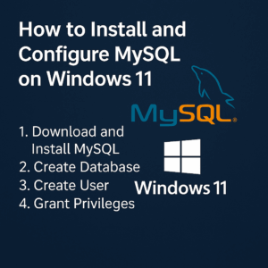 How to Install and Configure MySQL on Windows 11 (Step-by-Step Guide ...